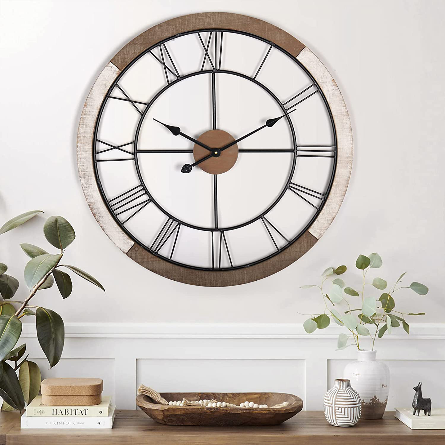 17 Stories Oversized 27.5" Wall Clock | Wayfair