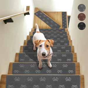 Lark Manor™ 8" X 30", 15 Pack Paw Print Non Slip Stair Treads Stair ...