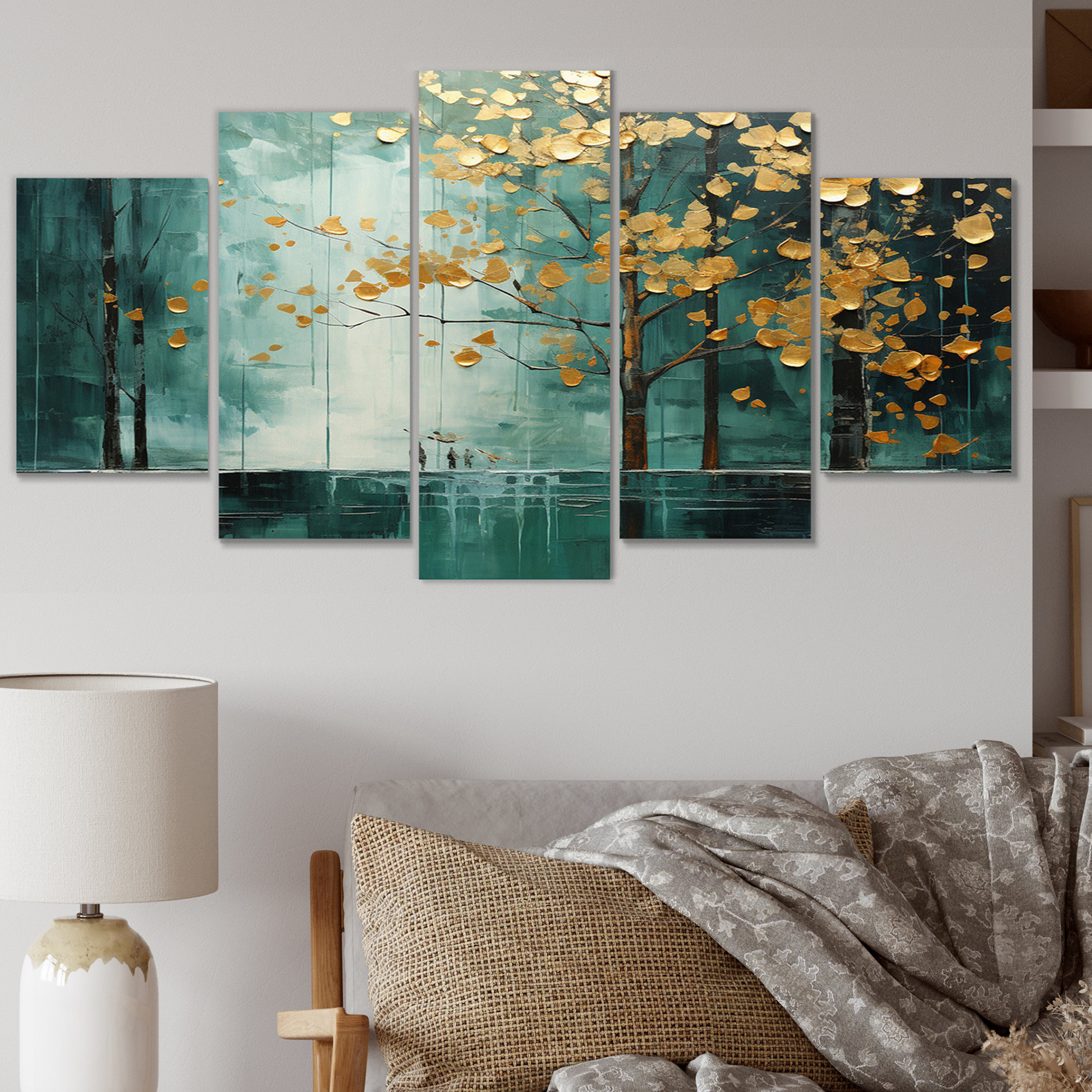 Millwood Pines Bold Forest Emerald Canopy I - Landscapes Canvas Print ...