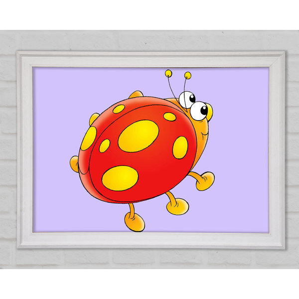 Brayden Studio Cartoon Ladybug - Single Picture Frame Art Prints ...