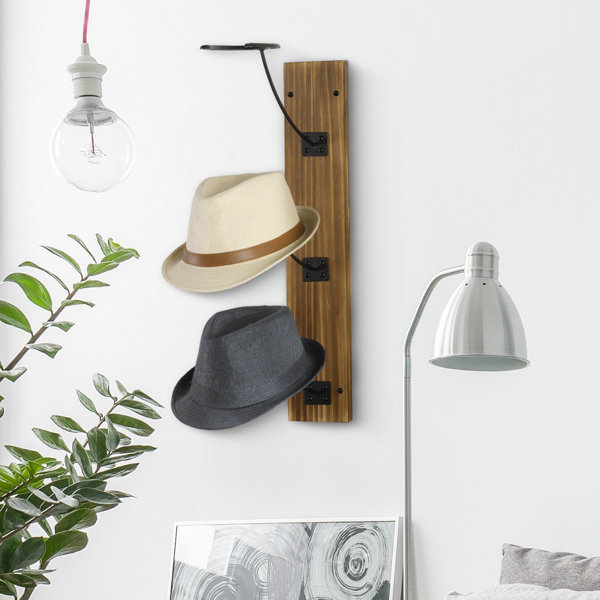 17 Stories Wassay 3 - Hook Wall Mounted Hat Coat Rack | Wayfair