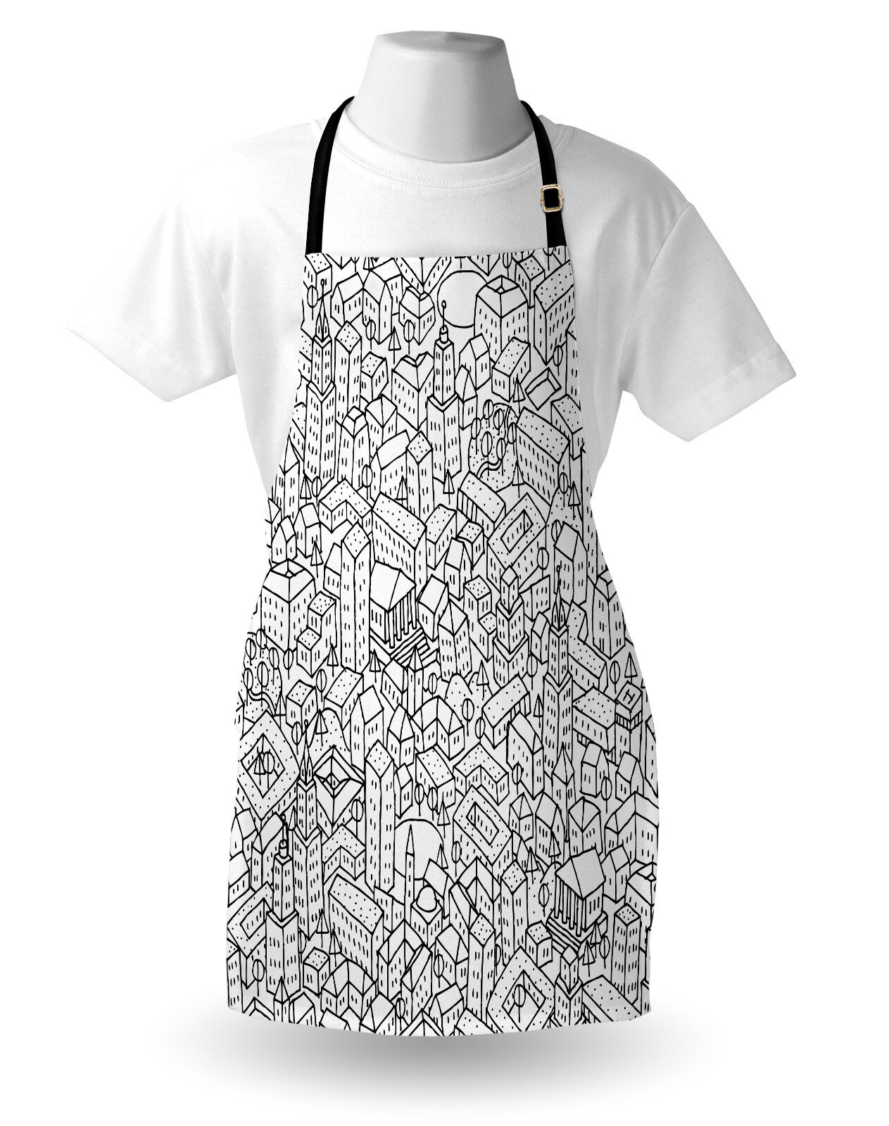 East Urban Home City Apron Unisex, Crowded Urban Life, Adult Size ...