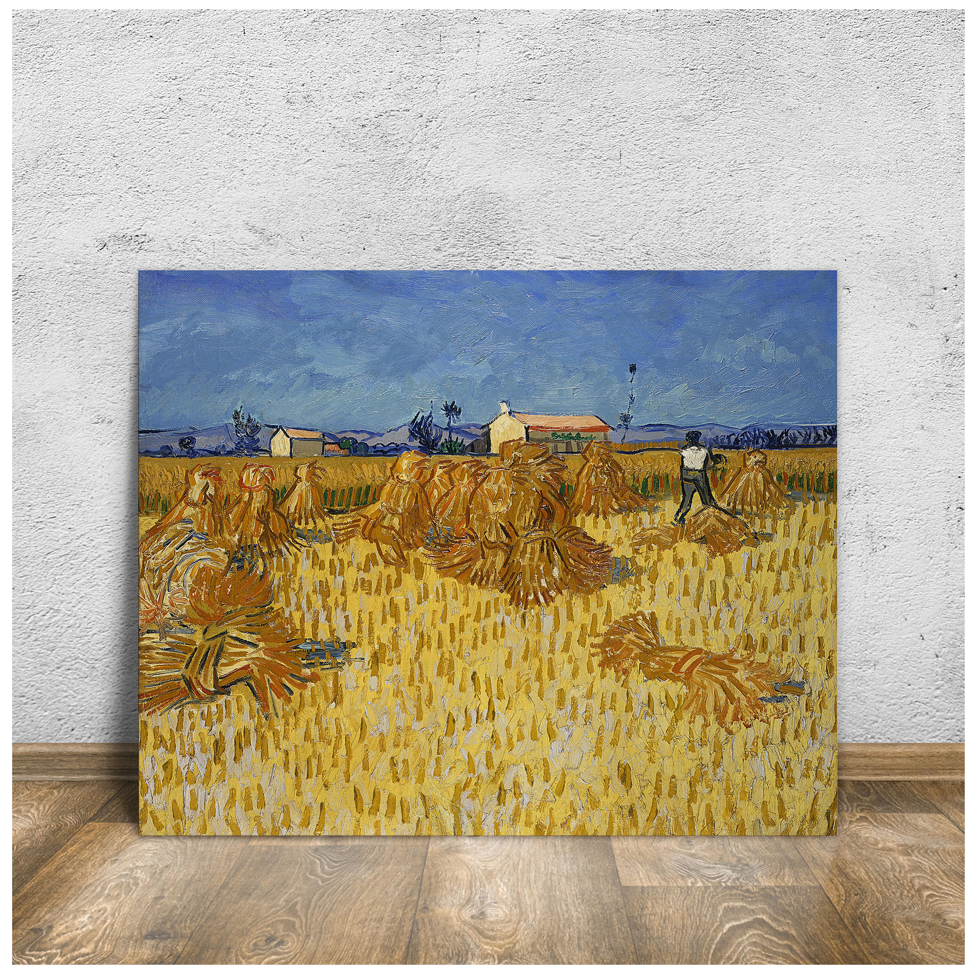 Astoria Grand Corn Harvest in Provence by Vincent Van Gogh Canvas ...