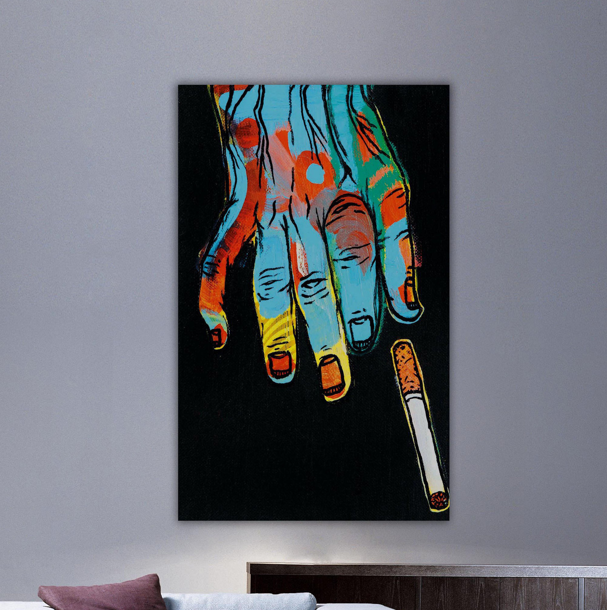 Red Barrel Studio® Cigarette by Josh Ruggs - Wrapped Canvas Painting ...