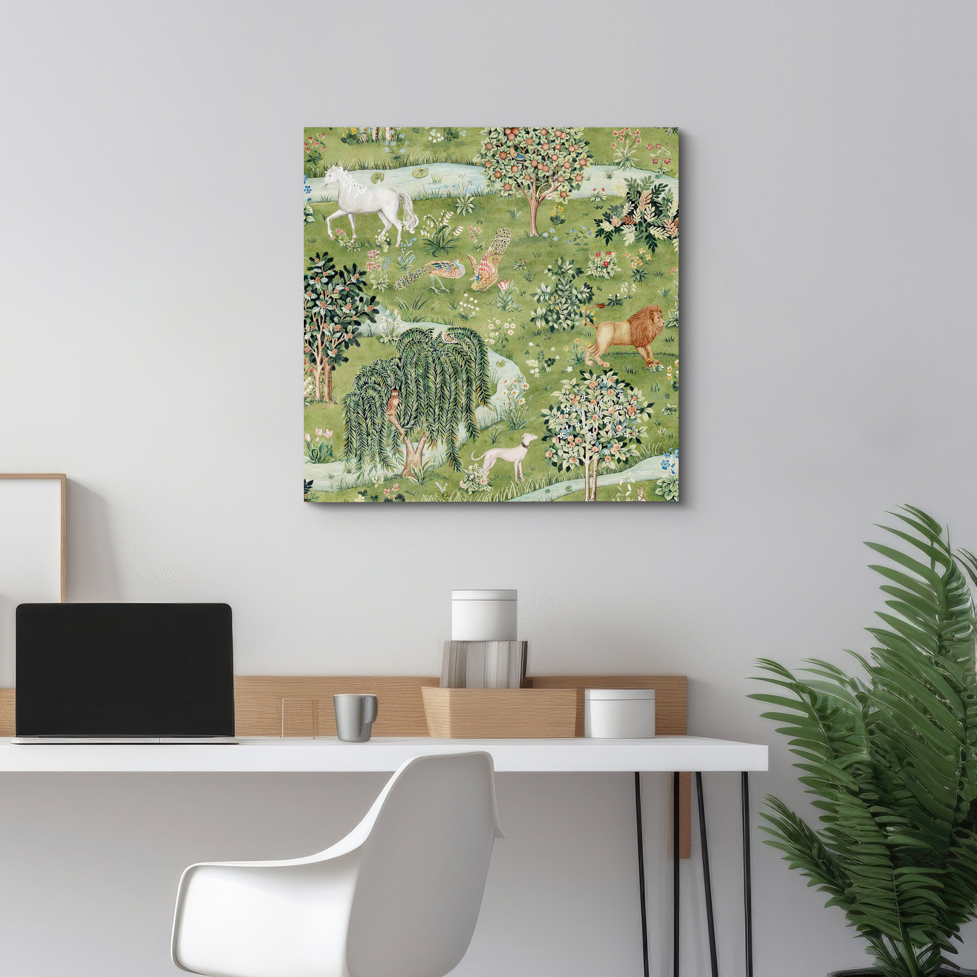 IDEA4WALL Tropical Prairie Animals Nursery Decor | Wayfair