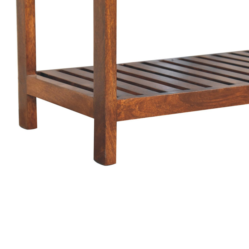 Loon Peak® Buffalo Slatted Square Bench | Wayfair