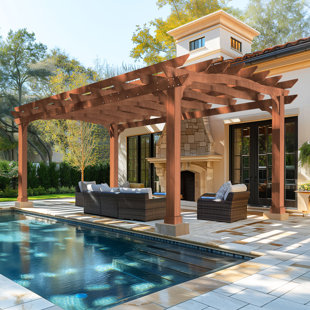 Wood Pergolas You'll Love | Wayfair