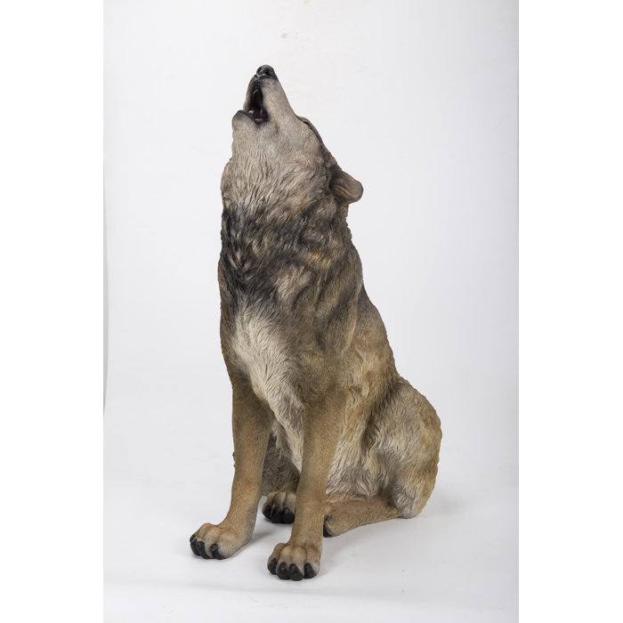 Hi-Line Gift Ltd. LARGE WOLF STATUE & Reviews | Wayfair