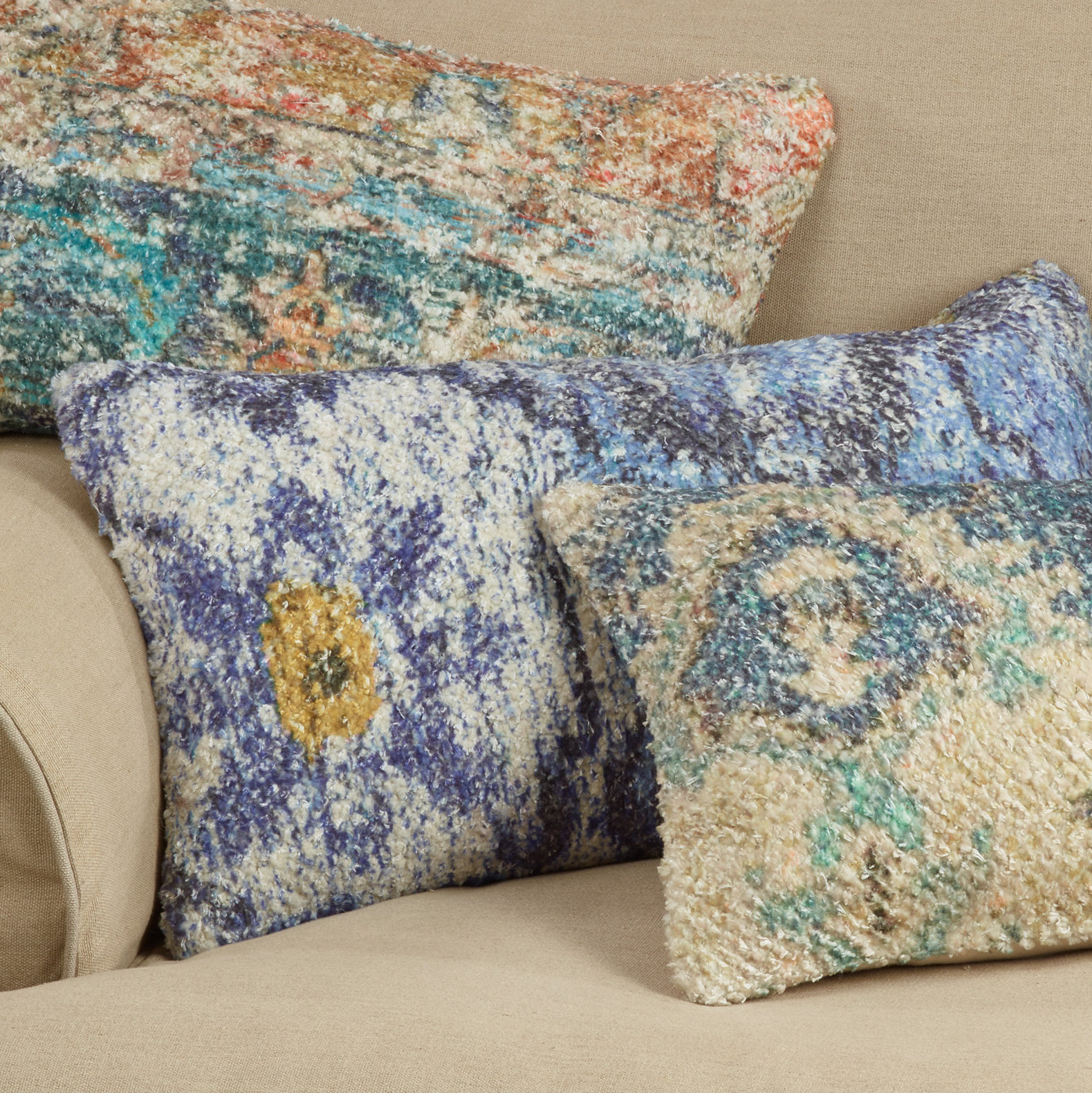 Saro Galeecha Collection Cotton Lumbar Pillow Cover & Insert | Wayfair
