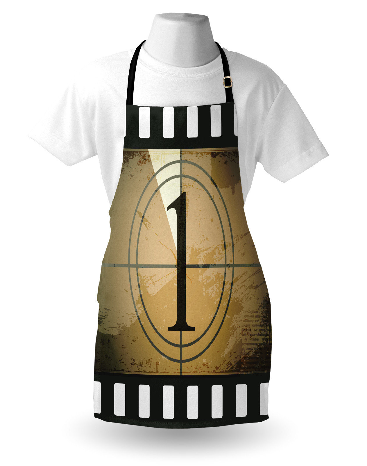 East Urban Home Movie Theater Apron Unisex, Grunge Countdown, Adult ...
