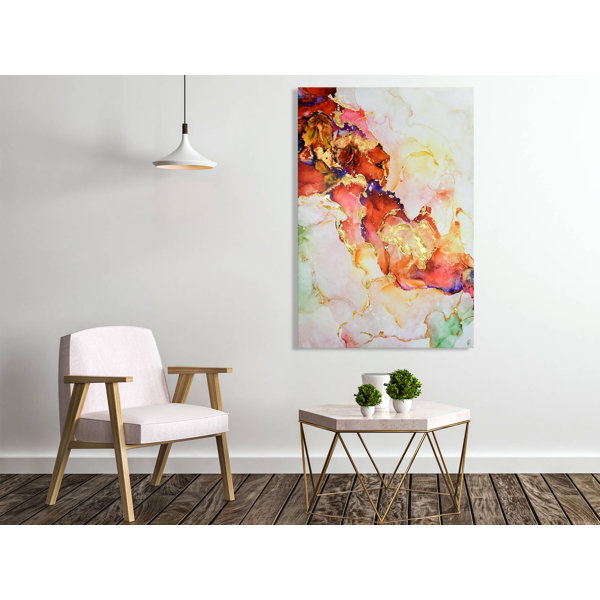 Canora Grey Splatter Technique Abstract by E. Ramirez - Unframed ...
