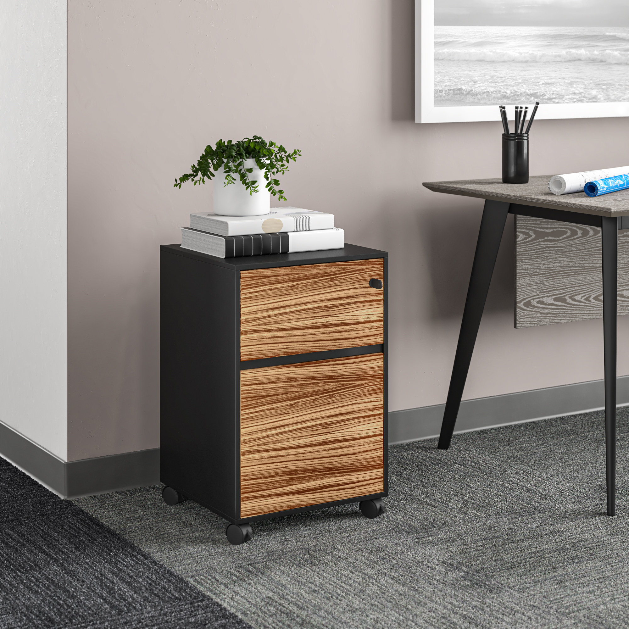 Upper Square™ Waldrup 2-Drawer Mobile Vertical Filing Cabinet & Reviews ...