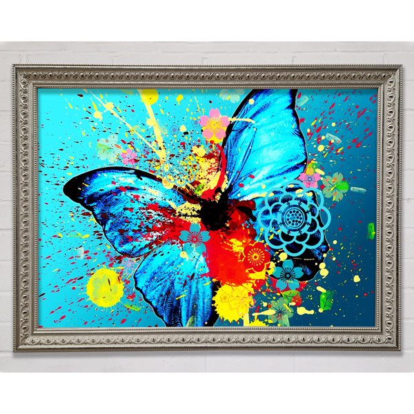 August Grove Butterfly Splash - Single Picture Frame Print | Wayfair.co.uk