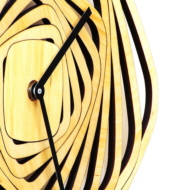 ONZENO Whirl Manufactured Wood Wall Clock | Wayfair.co.uk