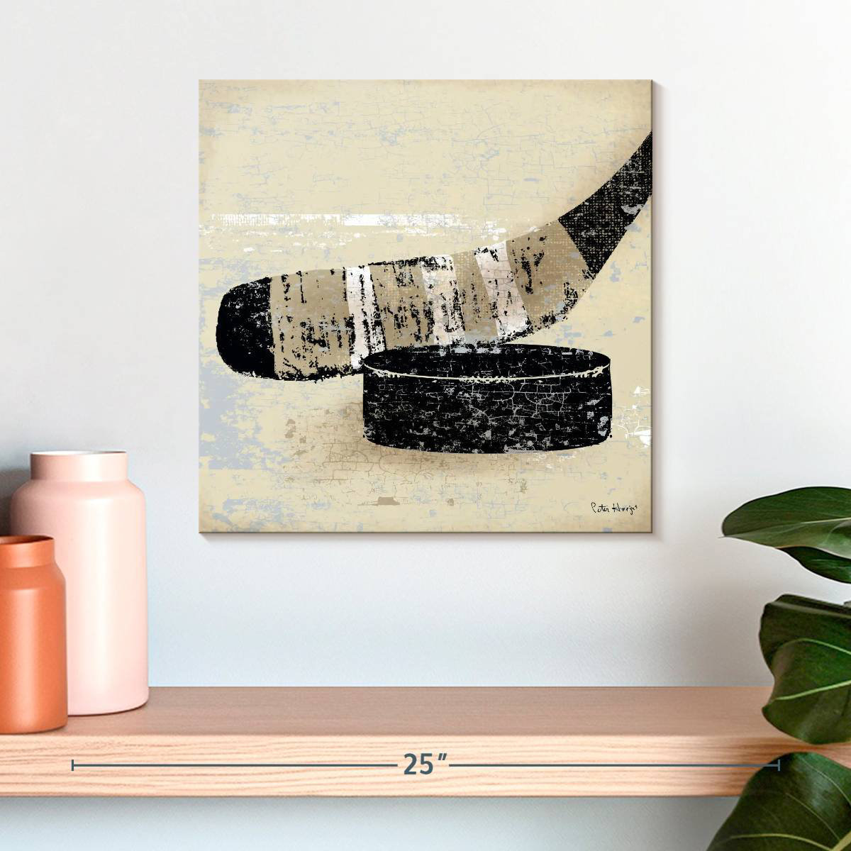 Ebern Designs Sireci Vintage Hockey Stick And Puck - Wayfair Canada