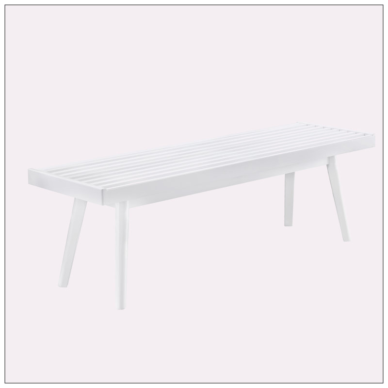 George Oliver Margarit Wood Bench | Wayfair