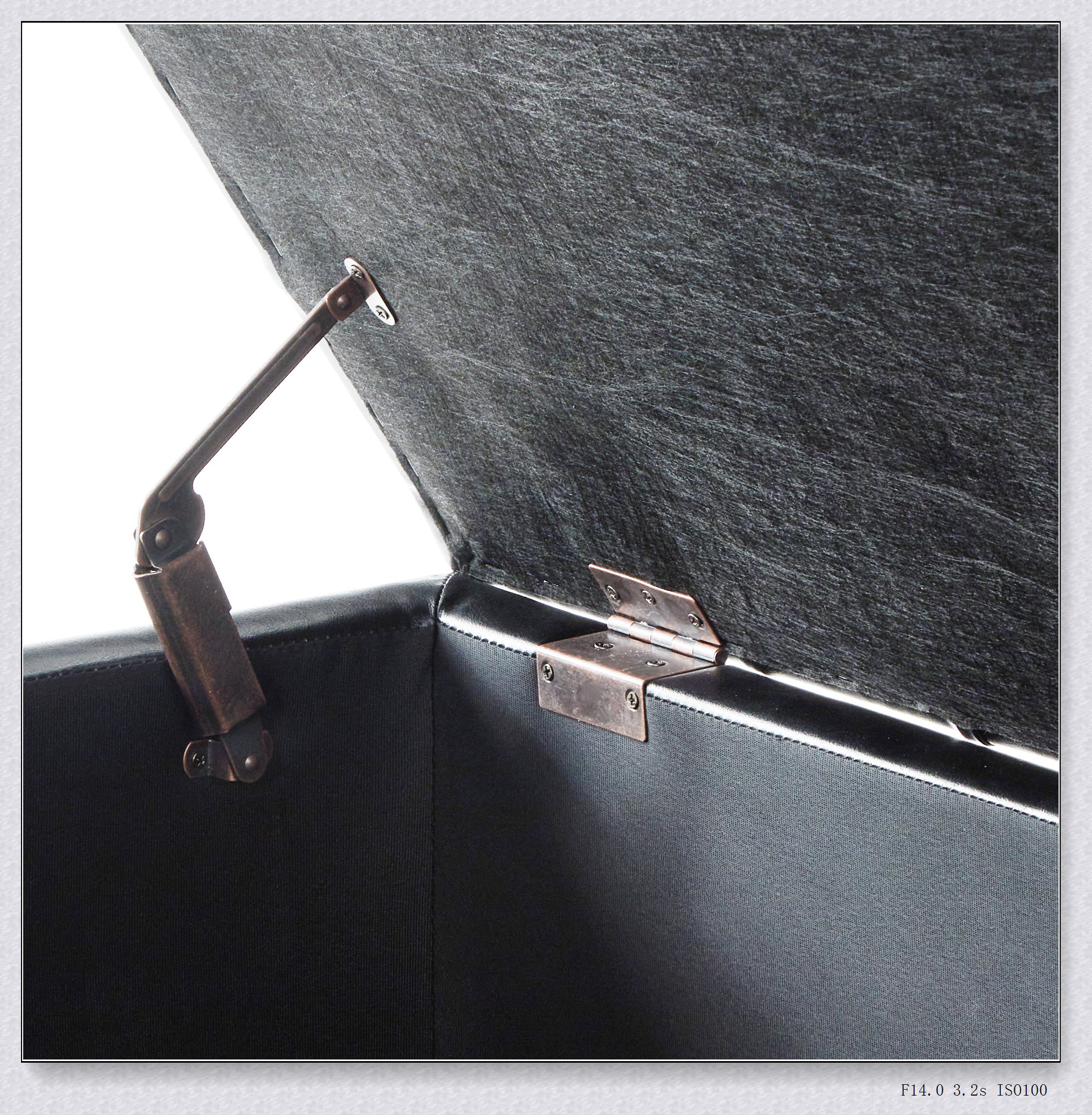 Ebern Designs Upholstered tufted button storage bench ,Linen fabric ...