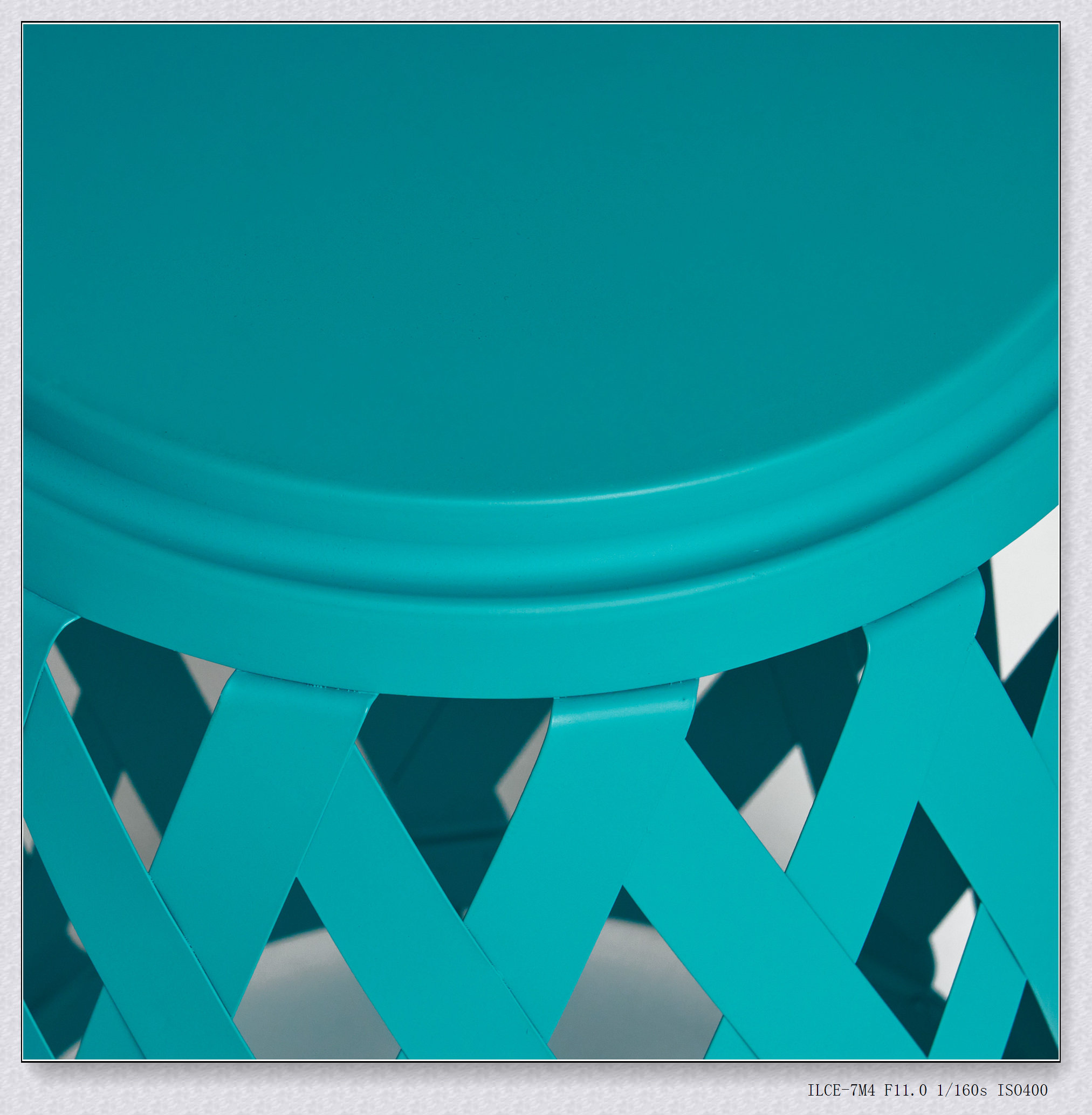 Orren Ellis SIDE TABLE a lattice design, these iron tables are both ...