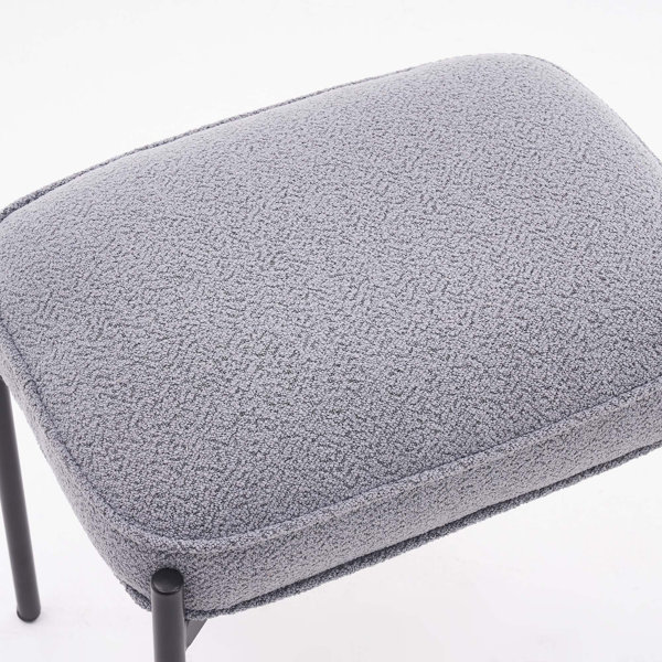 Ebern Designs Romere Vanity Stool Fabric Upholstered Accent Stool ...