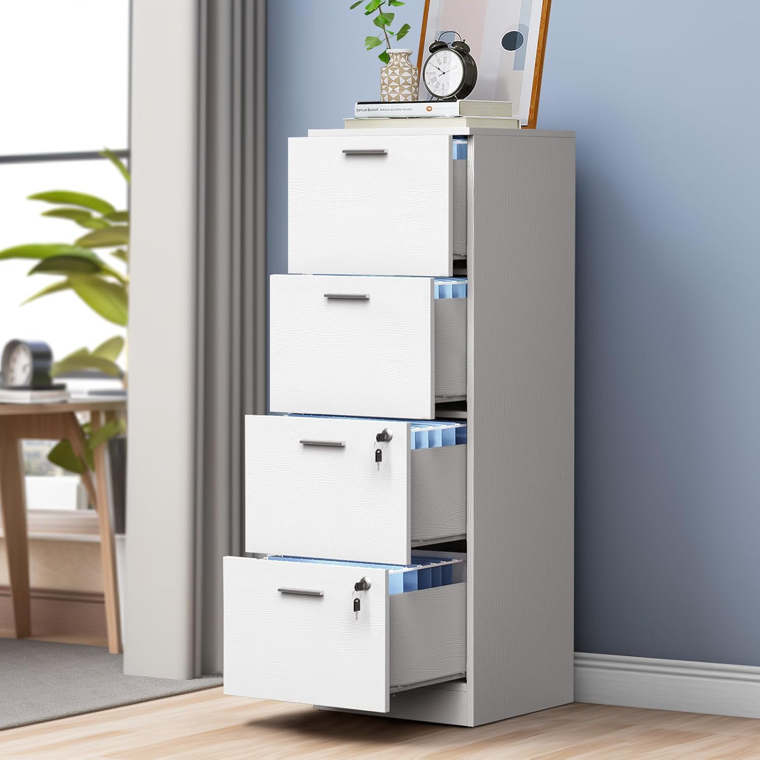 Inbox Zero 4 Drawer Lateral Filing Cabinet Chests Of Drawers | Wayfair