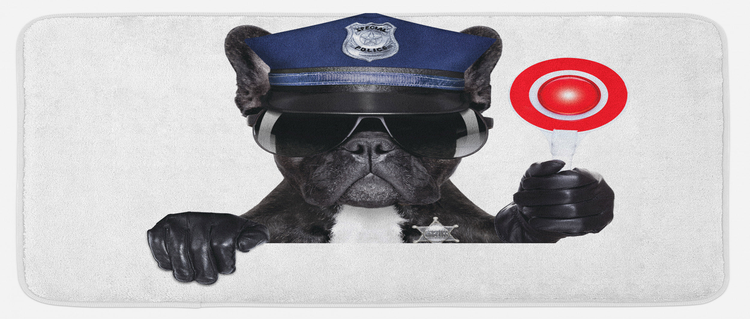 East Urban Home Police Kitchen Mat | Wayfair