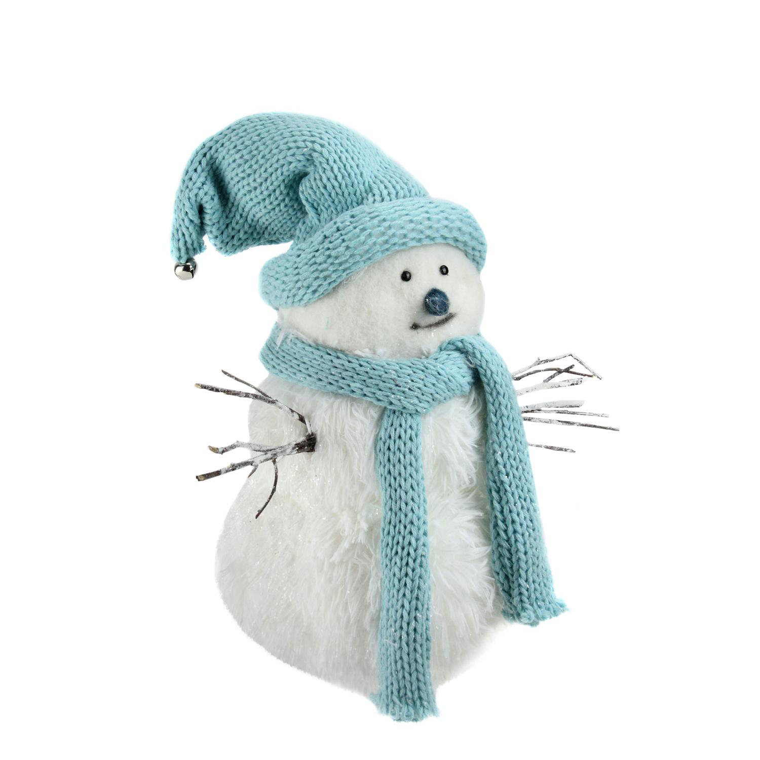 Northlight Seasonal 15.75" White and Blue Snowman Christmas Decor | Wayfair