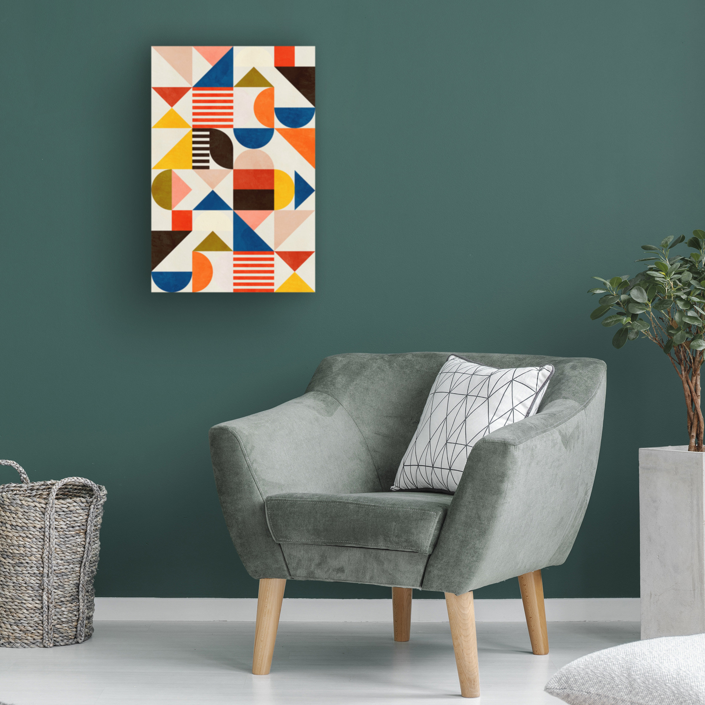 Trademark Fine Art Bauhaus Fun On Canvas by Ana Rut Bre Print | Wayfair
