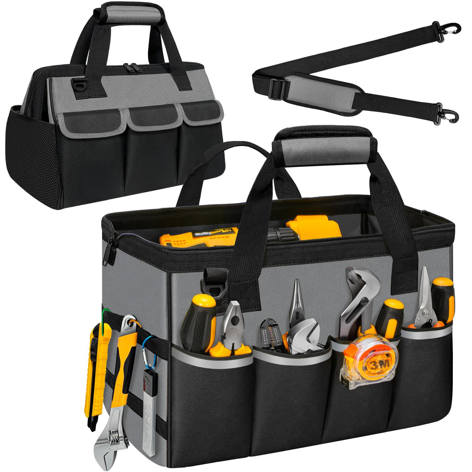 WFX Utility™ Tool Bag, Portable Tool Box Organizer Adjustable Shoulder ...