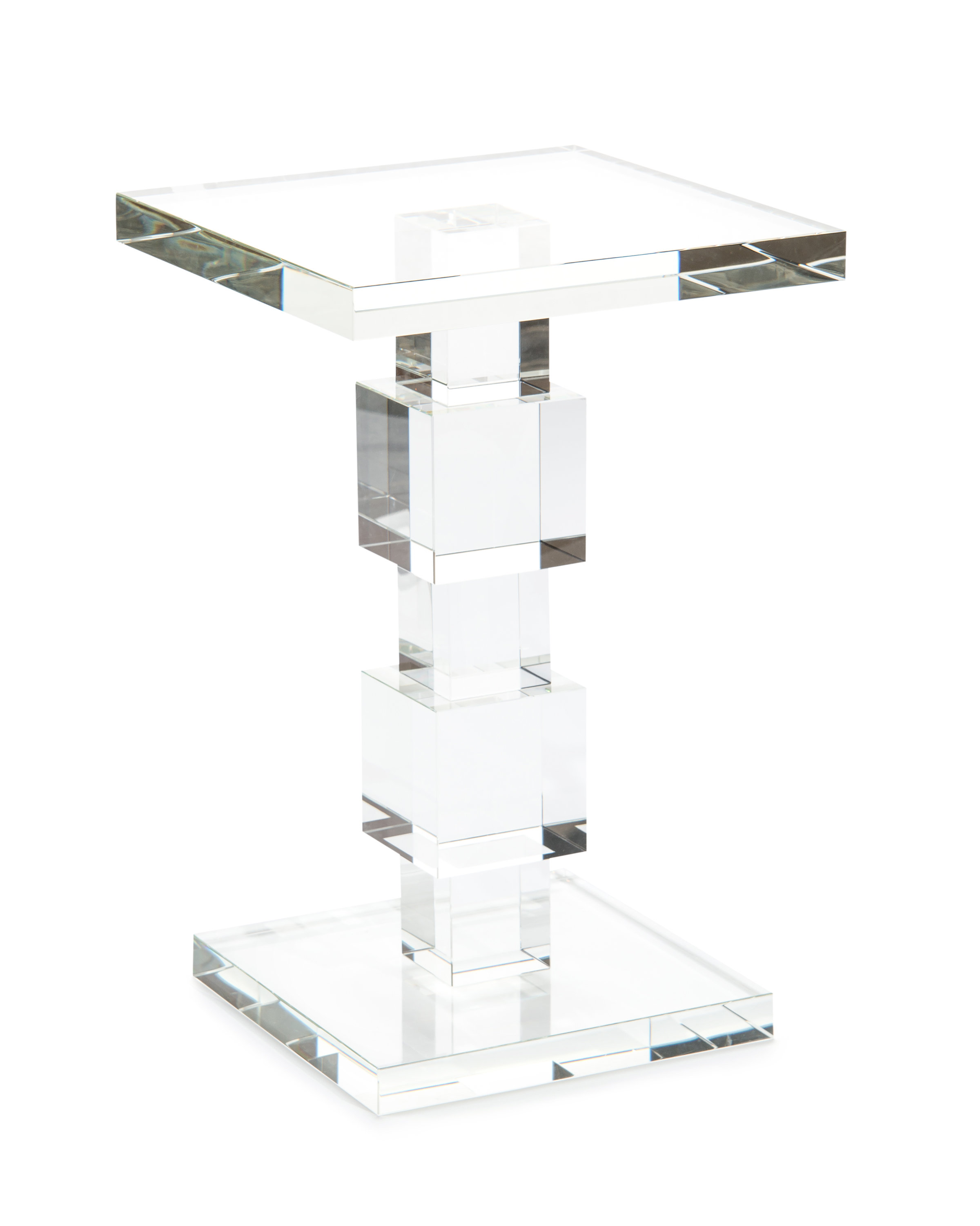 John-Richard Crystal Pedestal End Table | Wayfair