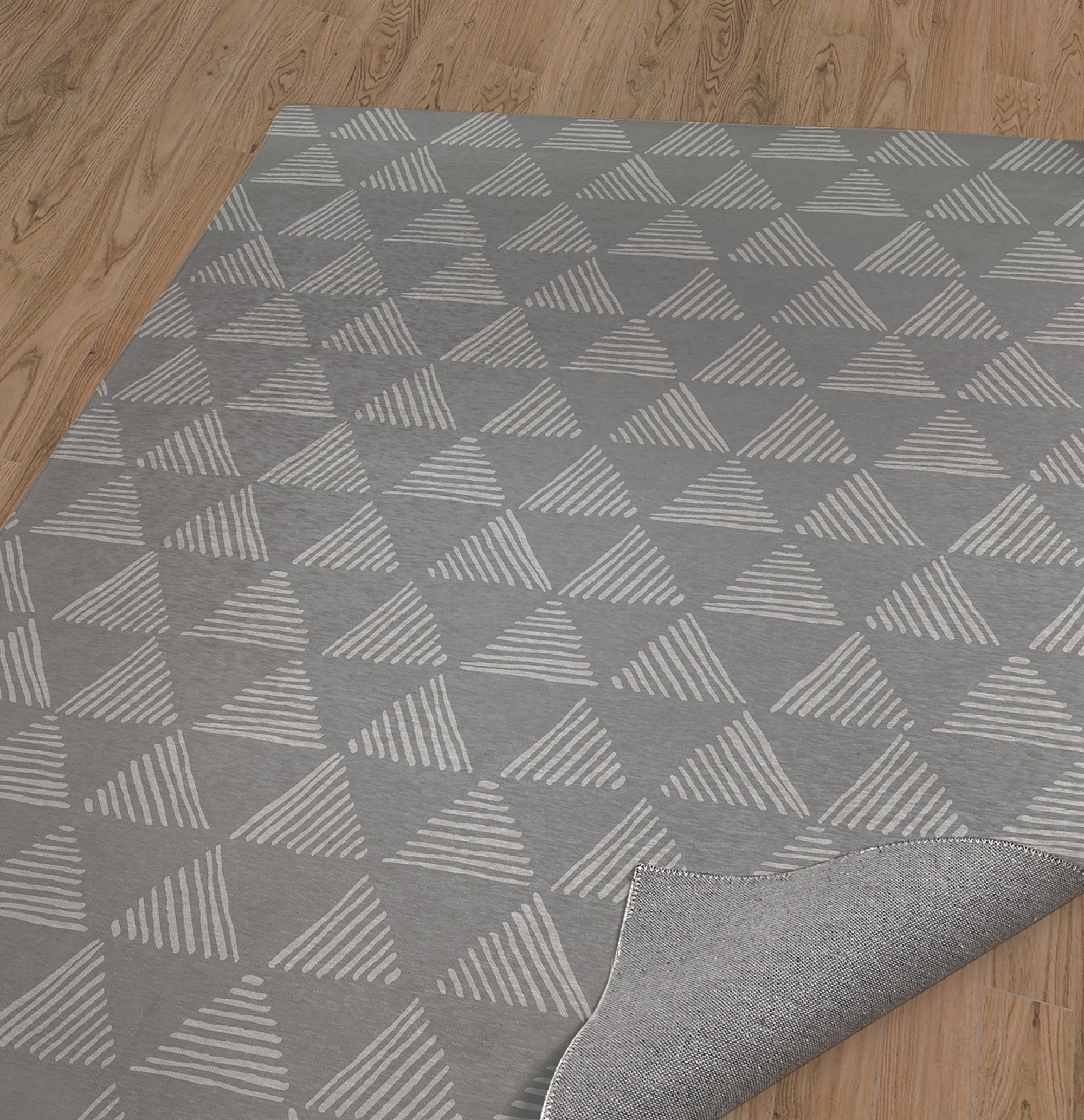 George Oliver Geometric Gray Area Rug | Wayfair