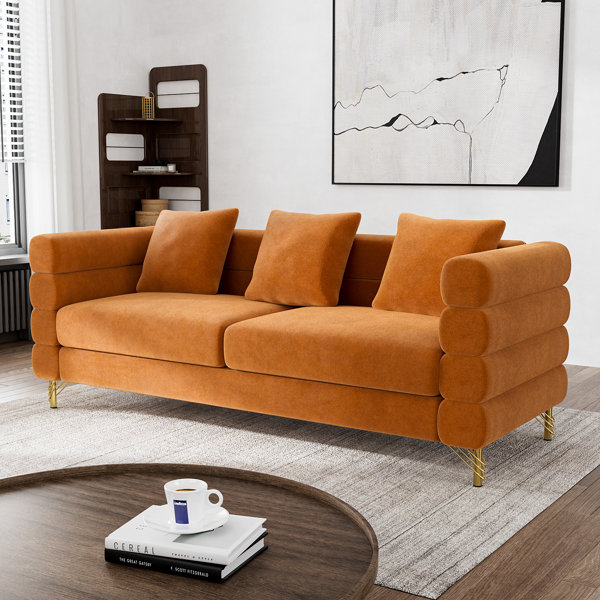 ouyessir Ottwell 79'' Mid-century Upholstered Sofa & Reviews | Wayfair
