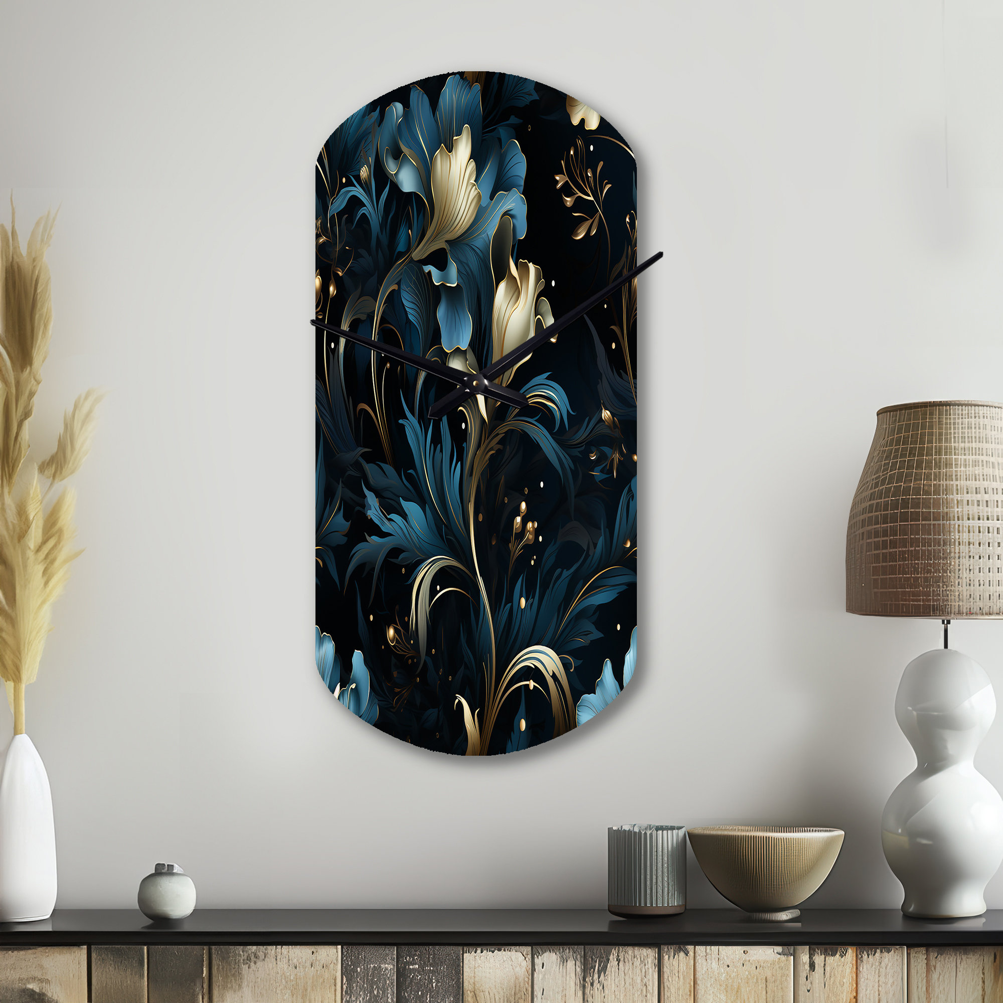Design Art Darkened Reflections Moody Patterns - Cylinder Shape Large ...
