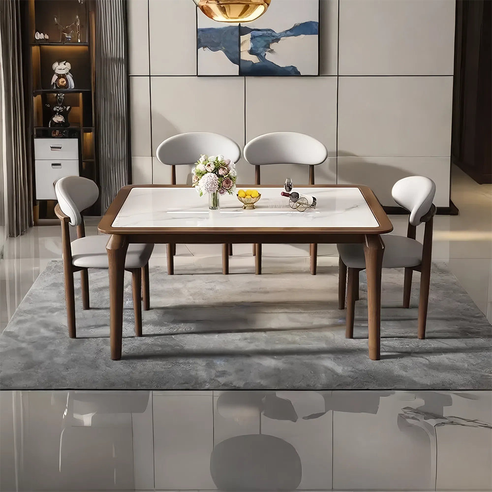 ComfySofa.s Rock board premium dining table and chair set | Wayfair