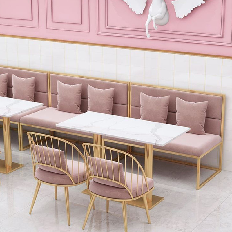 Canadian Linen Elegant Dessert Shop Cafe Restaurant Benches Polyester ...