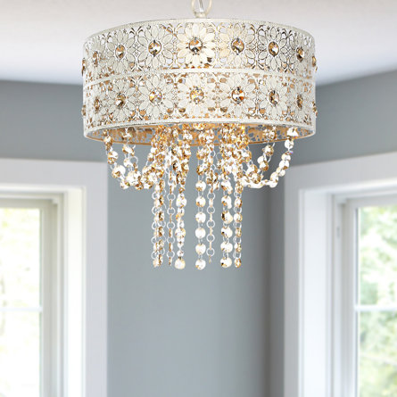 Willa Arlo Interiors Wedgeworth Champaign Jewels Drum Pendant - Wayfair ...