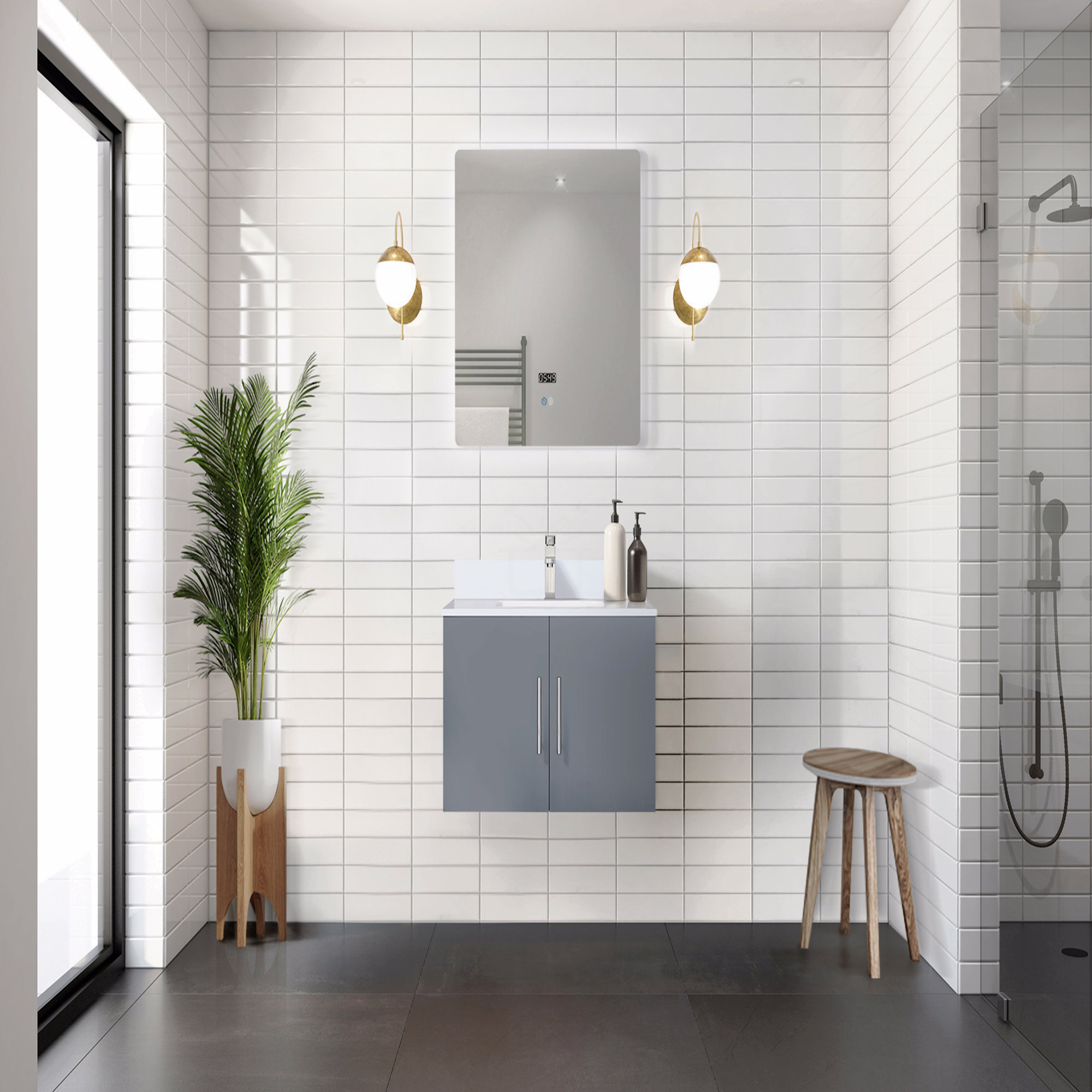 Latitude Run® Bath Vanity 30 In. W X 22 In. D, With Cultured Marble Top ...