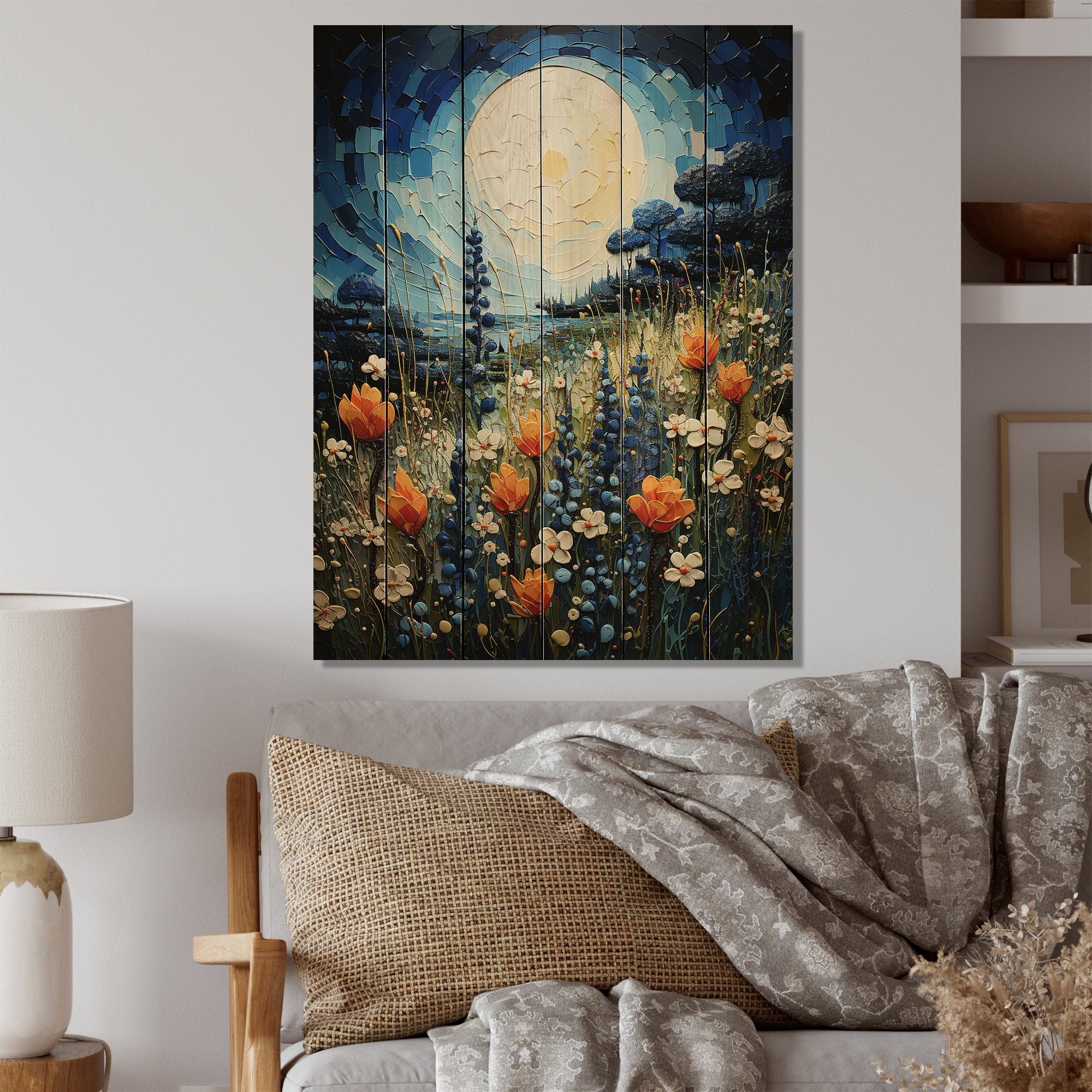 Red Barrel Studio® Blue Bonnets Texan Blues II On Wood Print | Wayfair