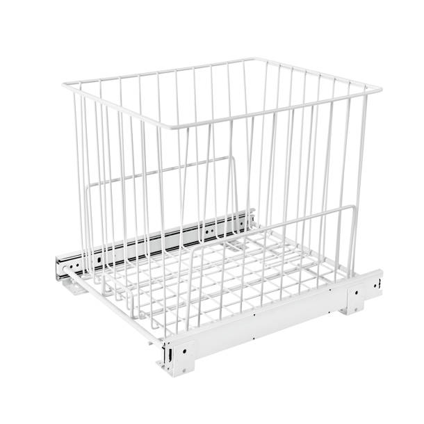 Rev-A-Shelf Steel Wire Pull Out Hamper for Vanity/Closet Applications ...