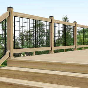 ProWood Black Metal Hog Wire Panel for Railing | Wayfair