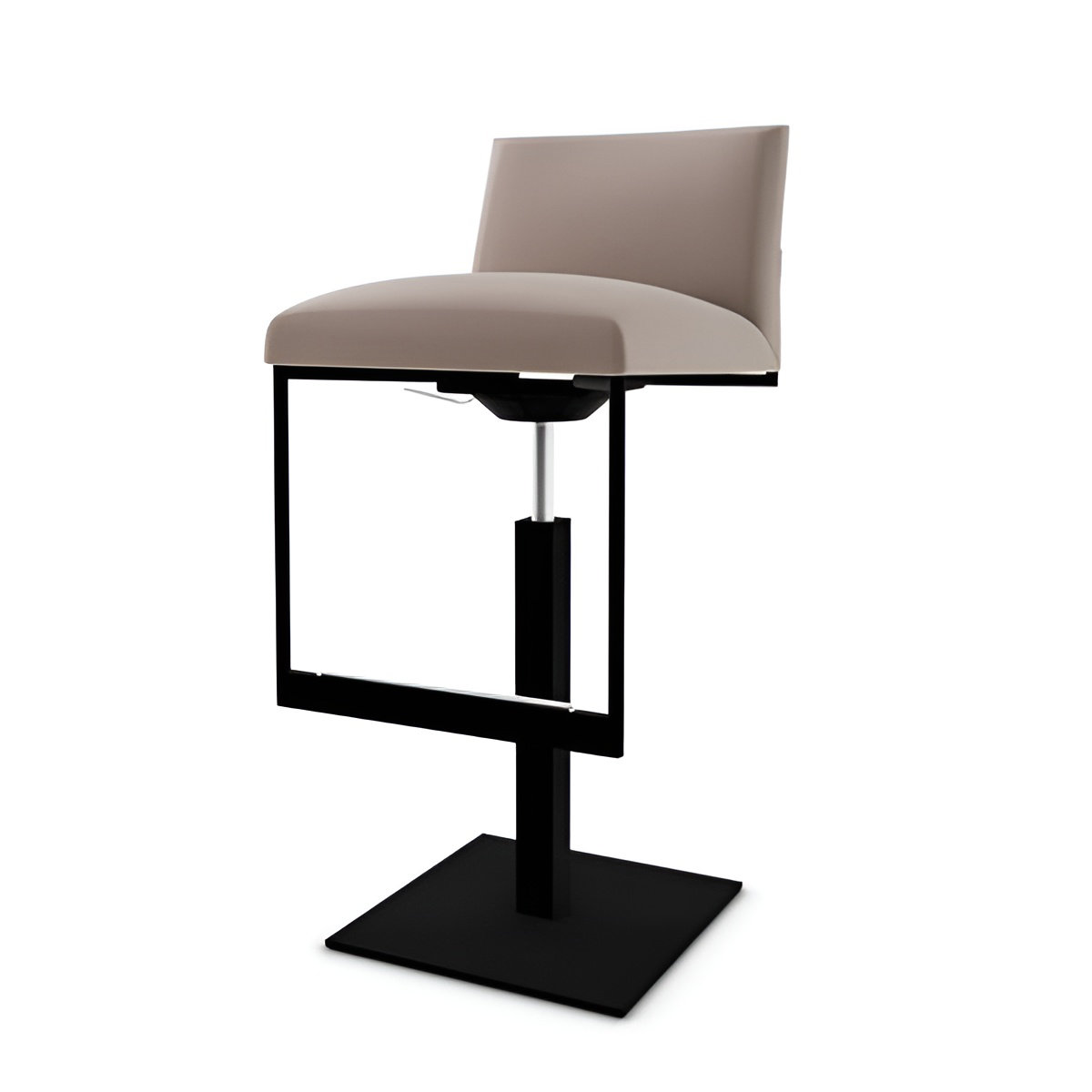 Calligaris Gala Upholstered Metal Stool with Height-Adjustable Swivel ...