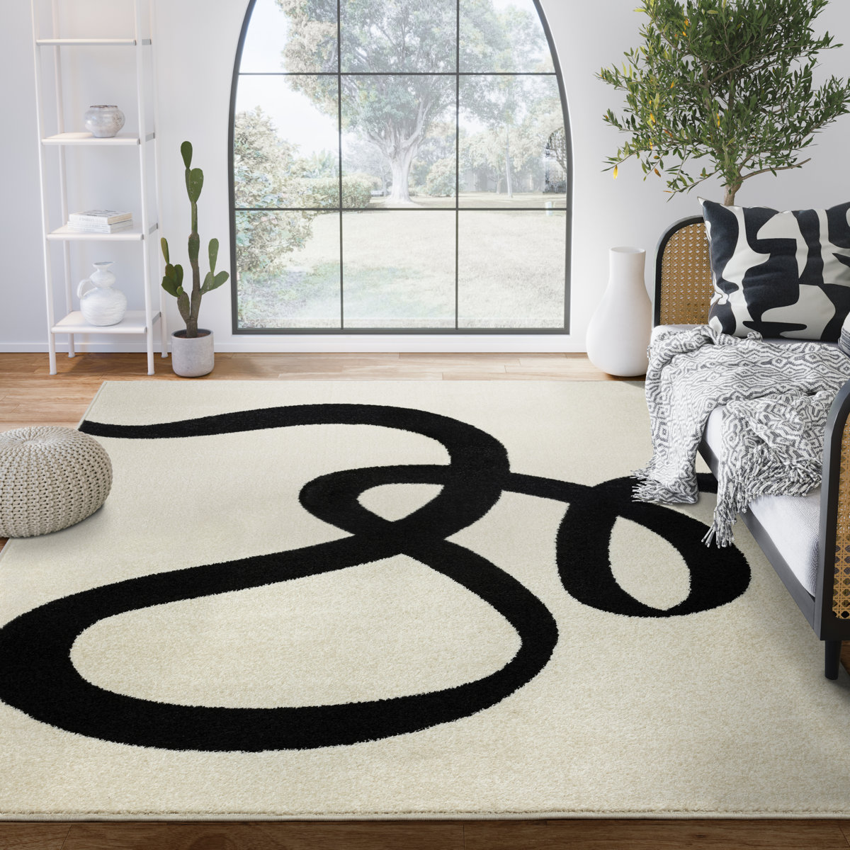Ivy Bronx Rectangle Elkhan Area Rug & Reviews | Wayfair