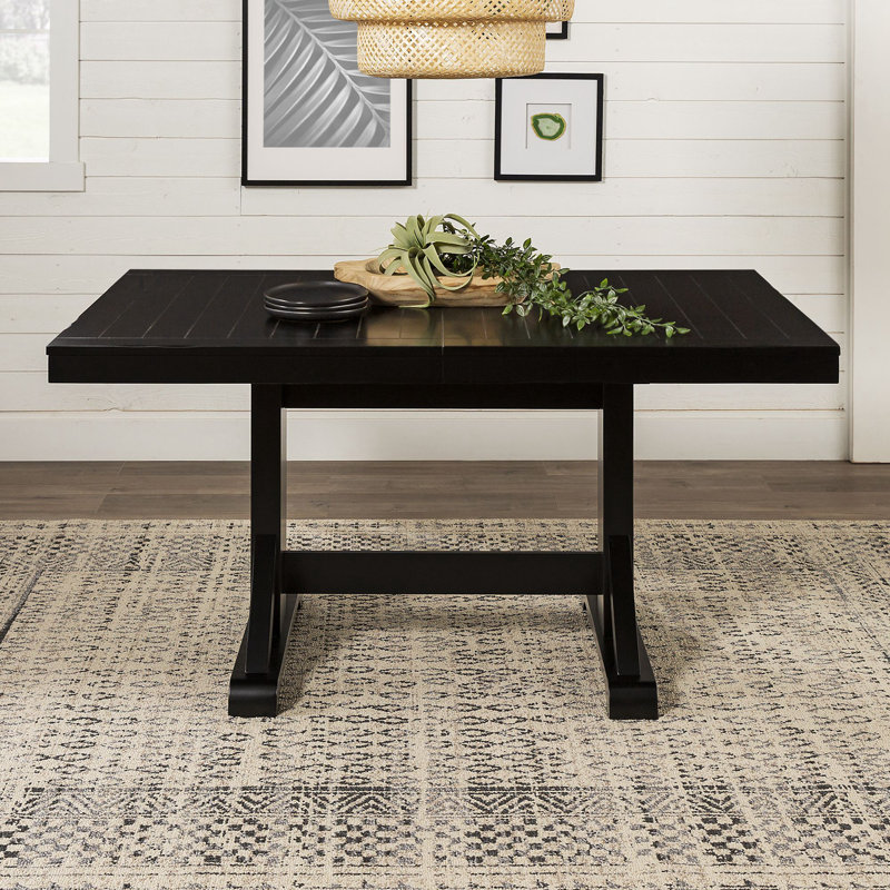 Red Barrel Studio® Classic Extendable Trestle Dining Table | Wayfair
