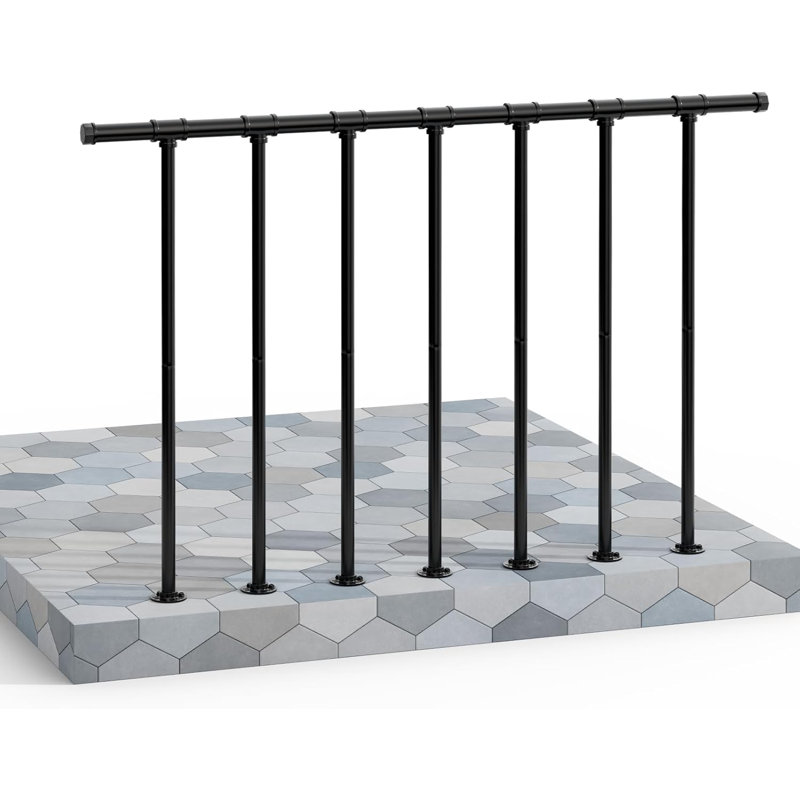 Elaine Mercure Wrought Iron Deck Porch Balcony Railing Kit With ...