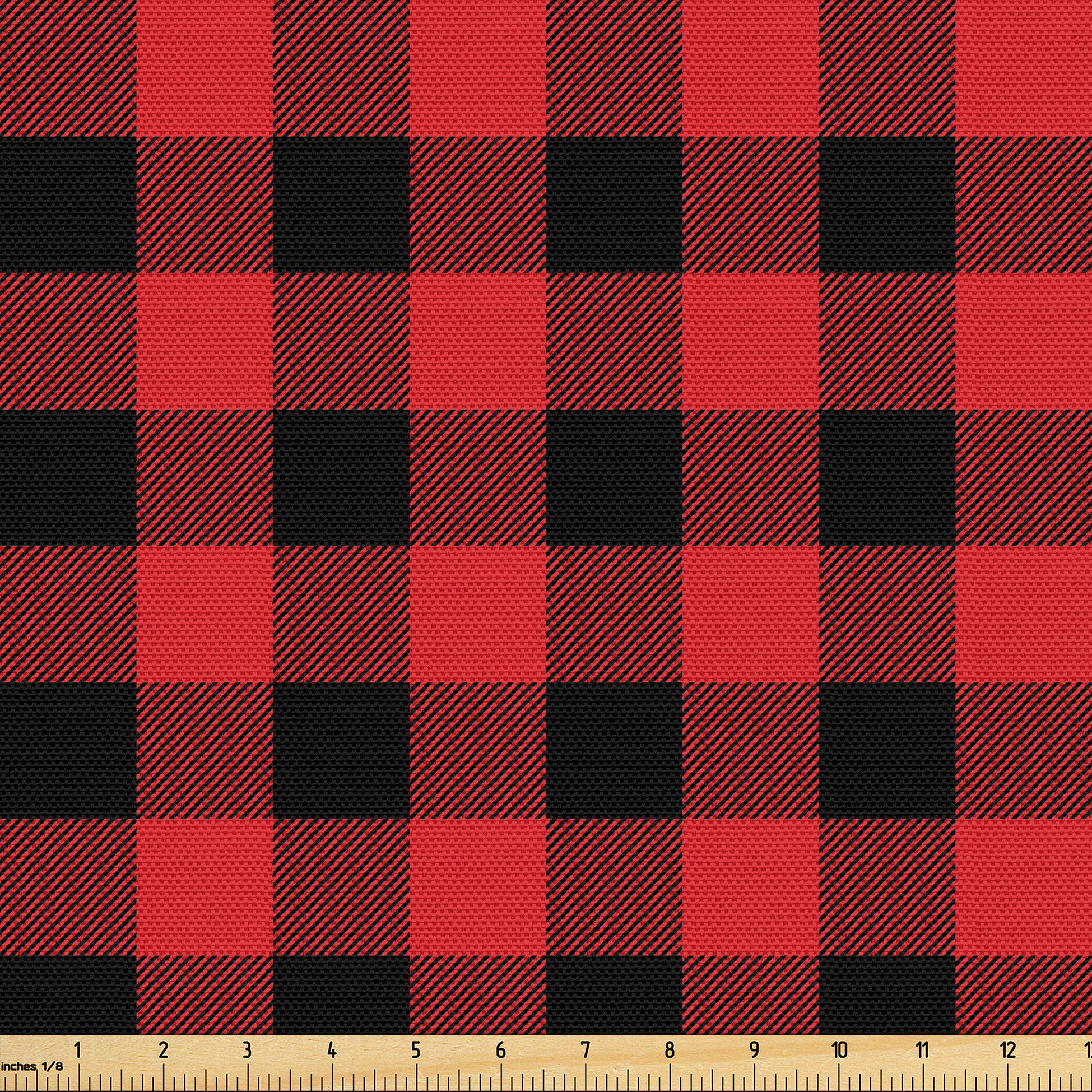 The Seasonal Aisle Airabella Retro Lumberjack Buffalo Fabric Fabric ...