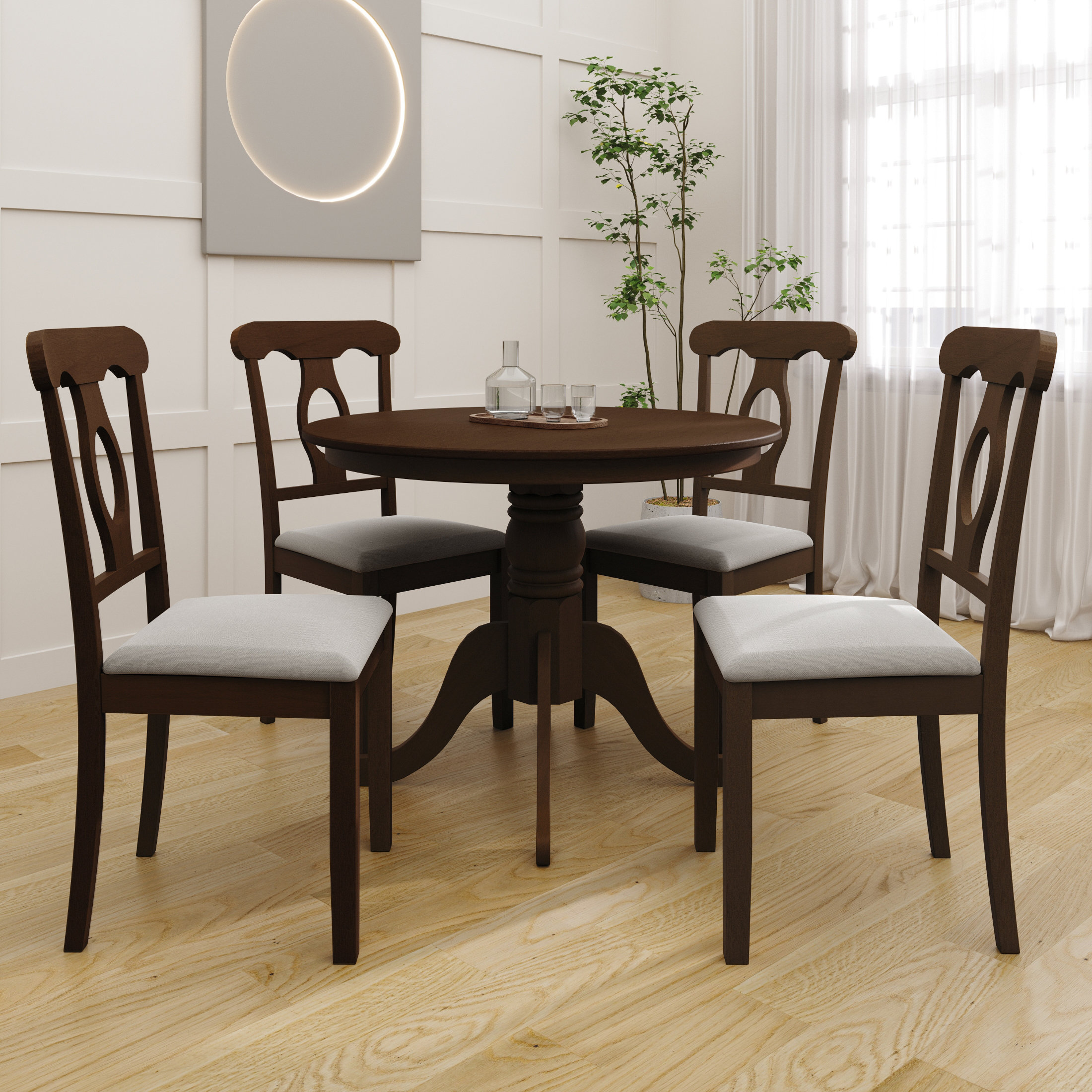 Winston Porter Rashika Round 38.98'' Dining Set & Reviews - Wayfair Canada