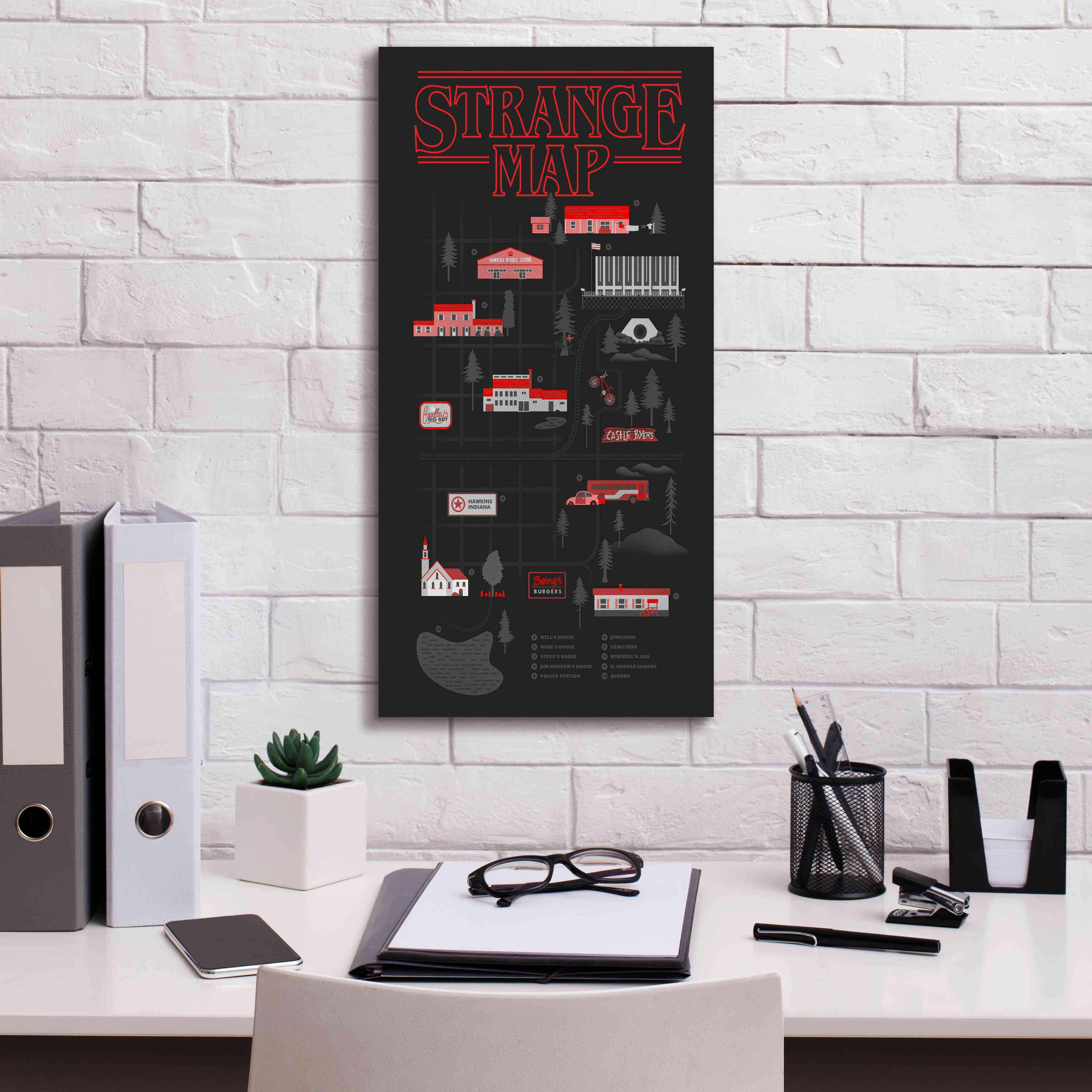 Millwood Pines Epic Graffiti 'Strange Map' By Robert Farkas, Gicl ...