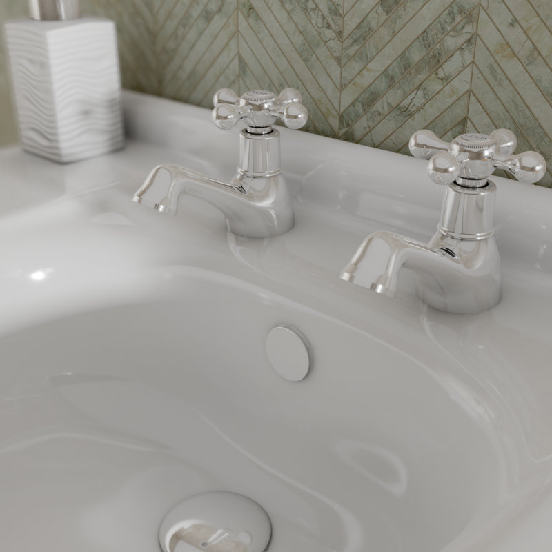 Belfry Bathroom Basin Sink Twin Taps Hot and Cold Taps Bathroom Water ...
