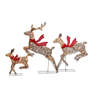 The Holiday Aisle® Natural and Rattan Running Reindeer Holiday ...