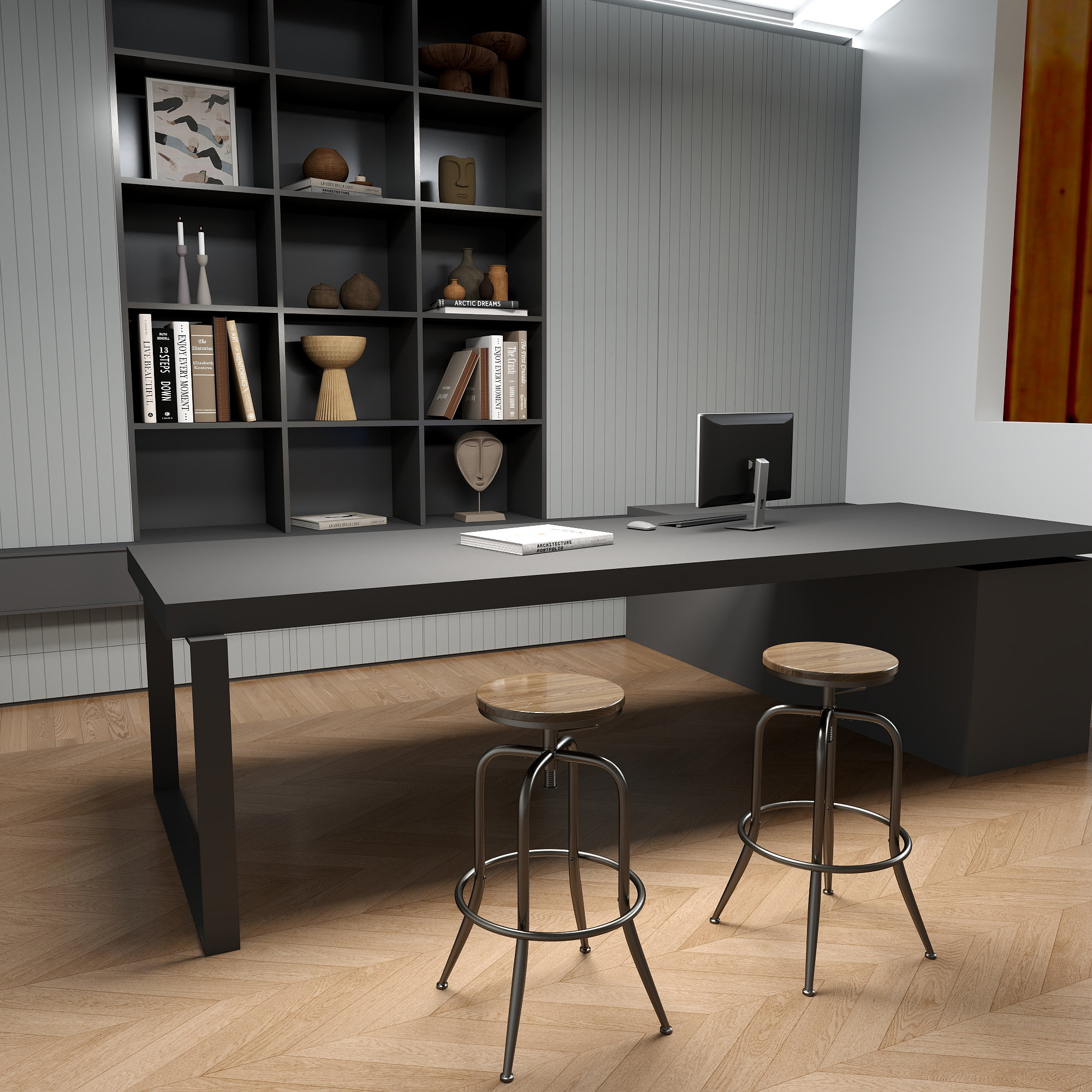 Trent Austin Design Adjustable Swivel Office Bar Stools for Meeting ...