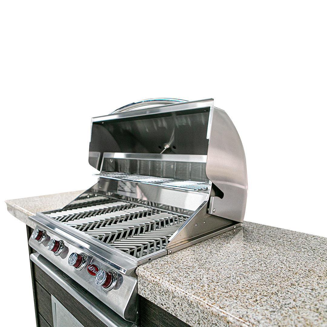 Cal Flame 1 -Piece 4-Burner Liquid Propane BBQ Grill Islands | Wayfair